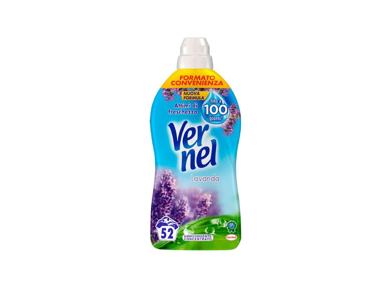 Vernel Lavender Concentrated Fabric Softener 52 Washes 1300 ml